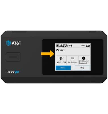 Inseego MiFi PRO M4 - On Screen Navigation - AT&T