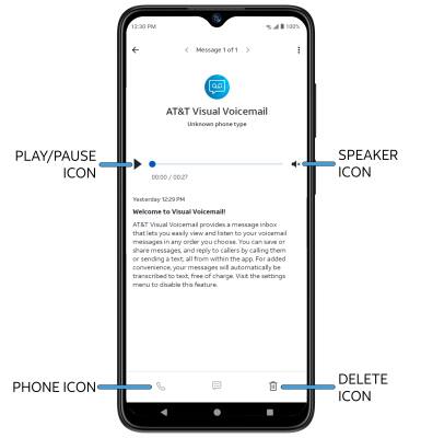 ATT Vista 2 (U572AA) - Access Voicemail - AT&T