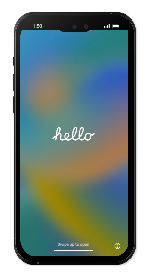 Hold the Side button to turn on your iPhone, and then swipe up from the ...