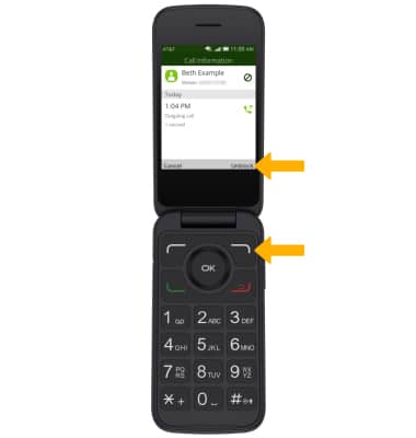 ALCATEL SMARTFLIP (4052R) - Block or Unblock Calls - AT&T