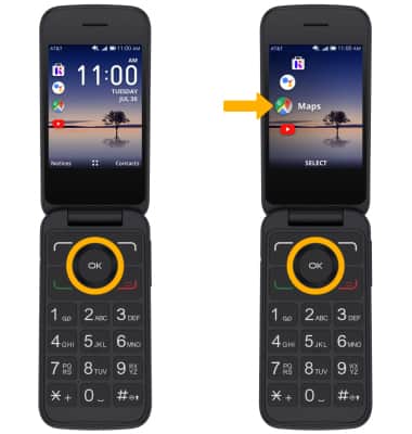 ALCATEL SMARTFLIP (4052R) - Google Maps - AT&T